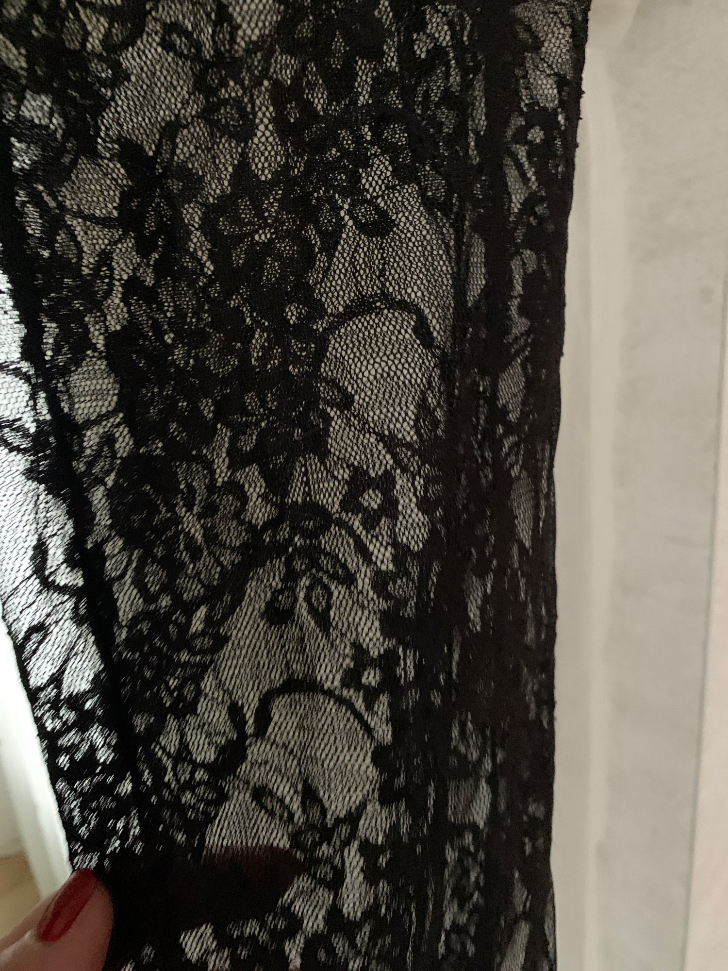 Crochet Lace Halter Teddy With Stockings