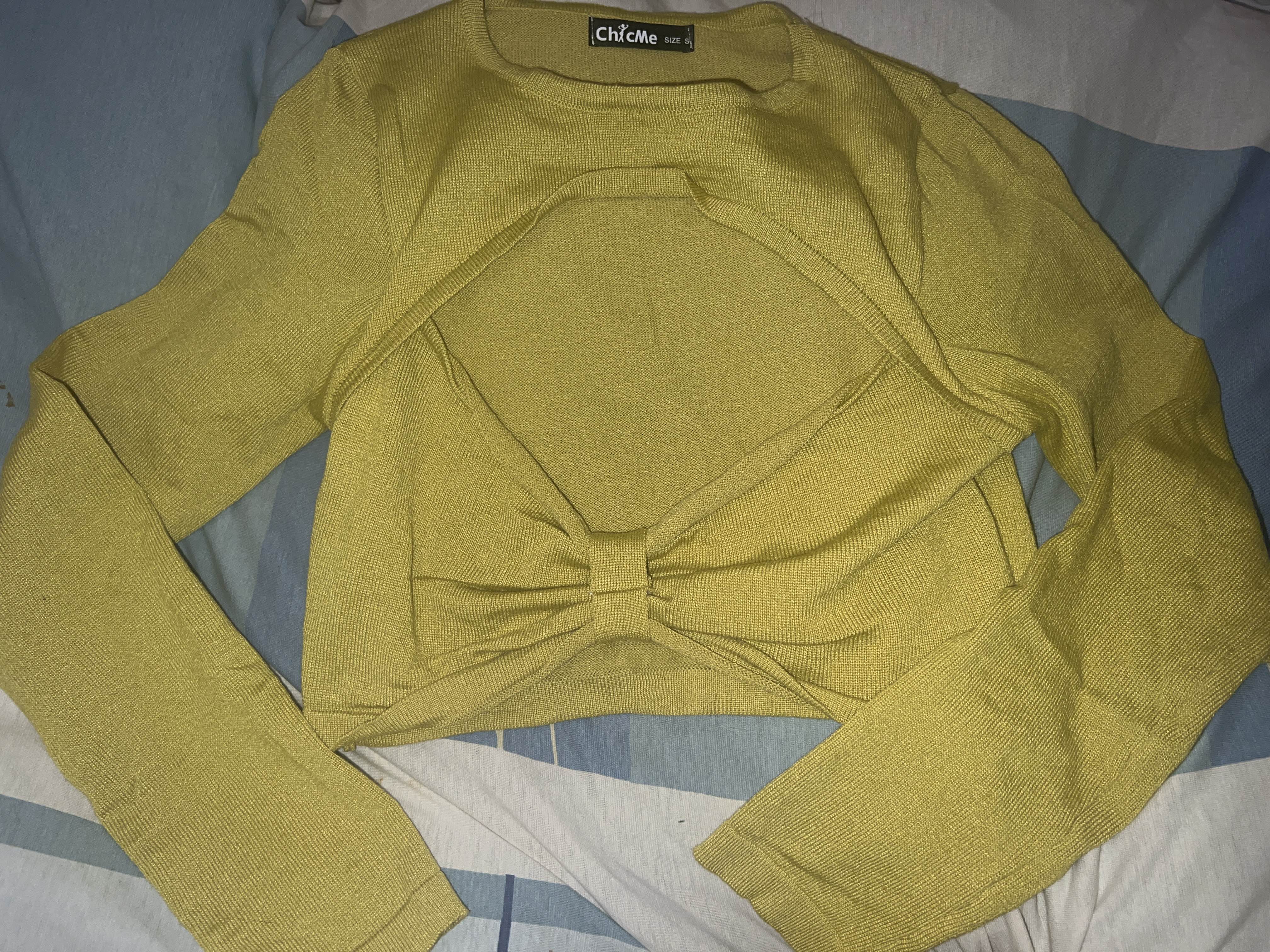 Solid Color Long Sleeve Off Shoulder Cut Out Crop Top