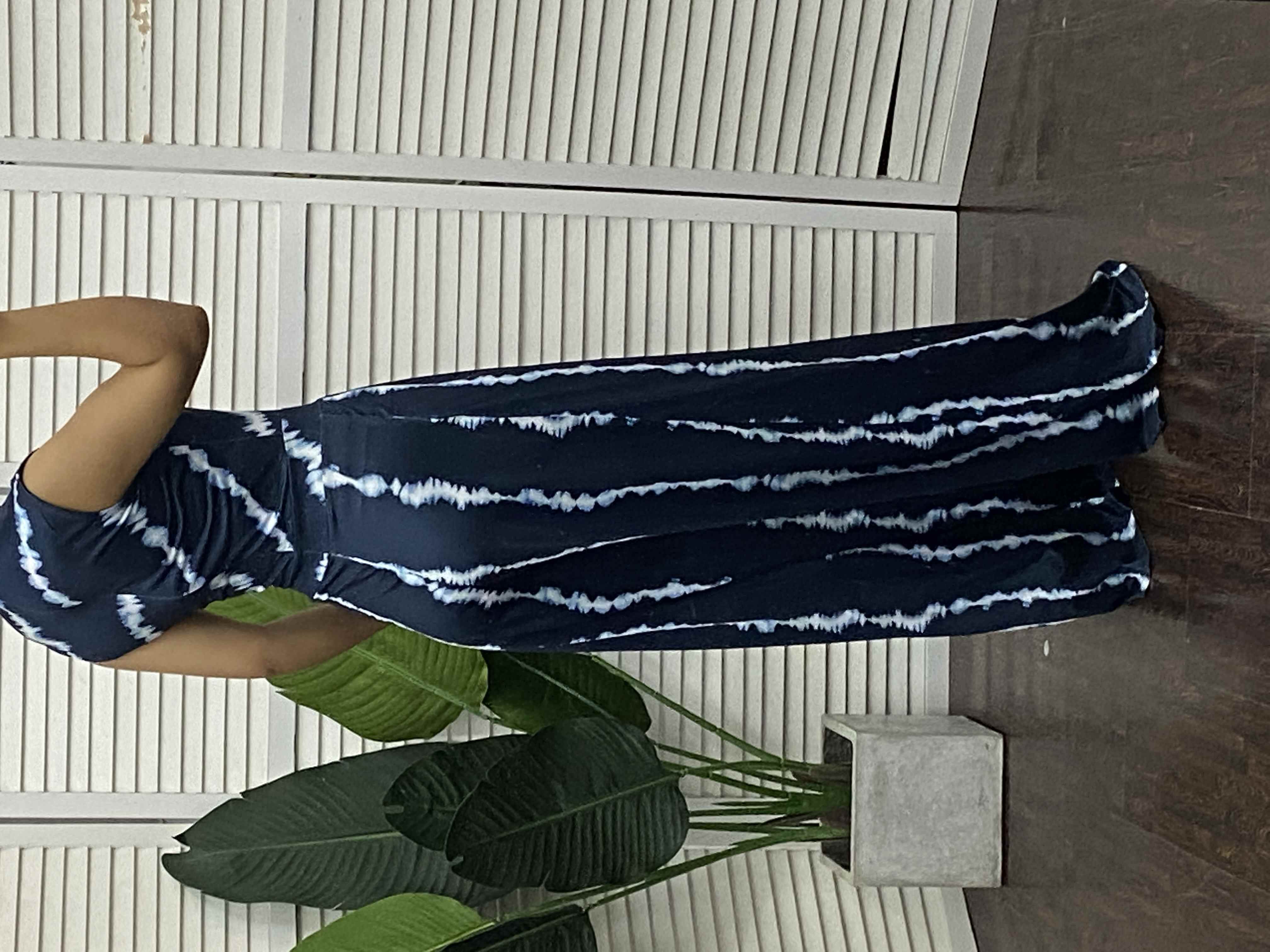 Tie Dye Print Sleeveless Wide Leg Jumpsuit