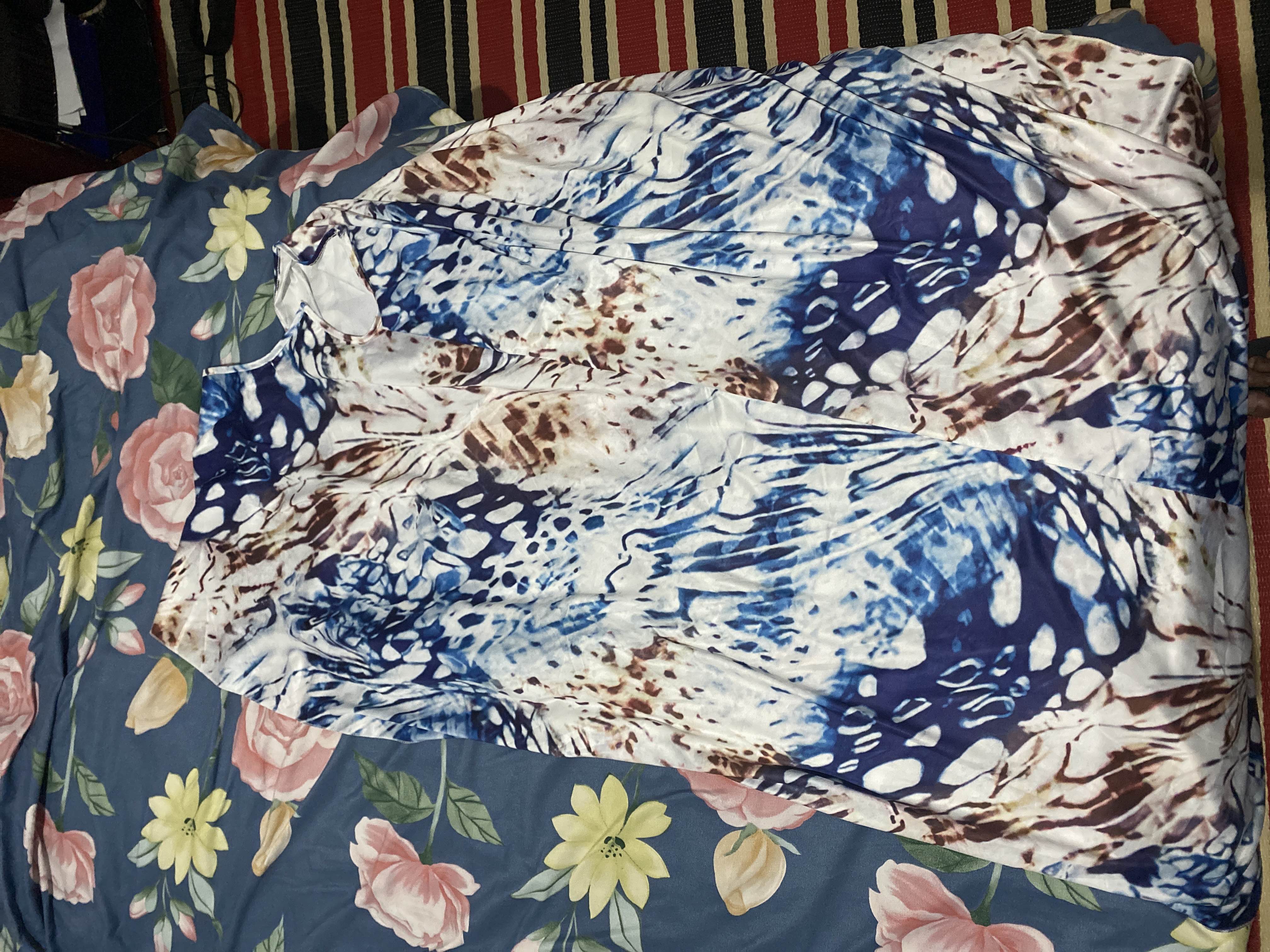 Plunge Cheetah Abstract Print Batwing Cloak Sleeve Romper