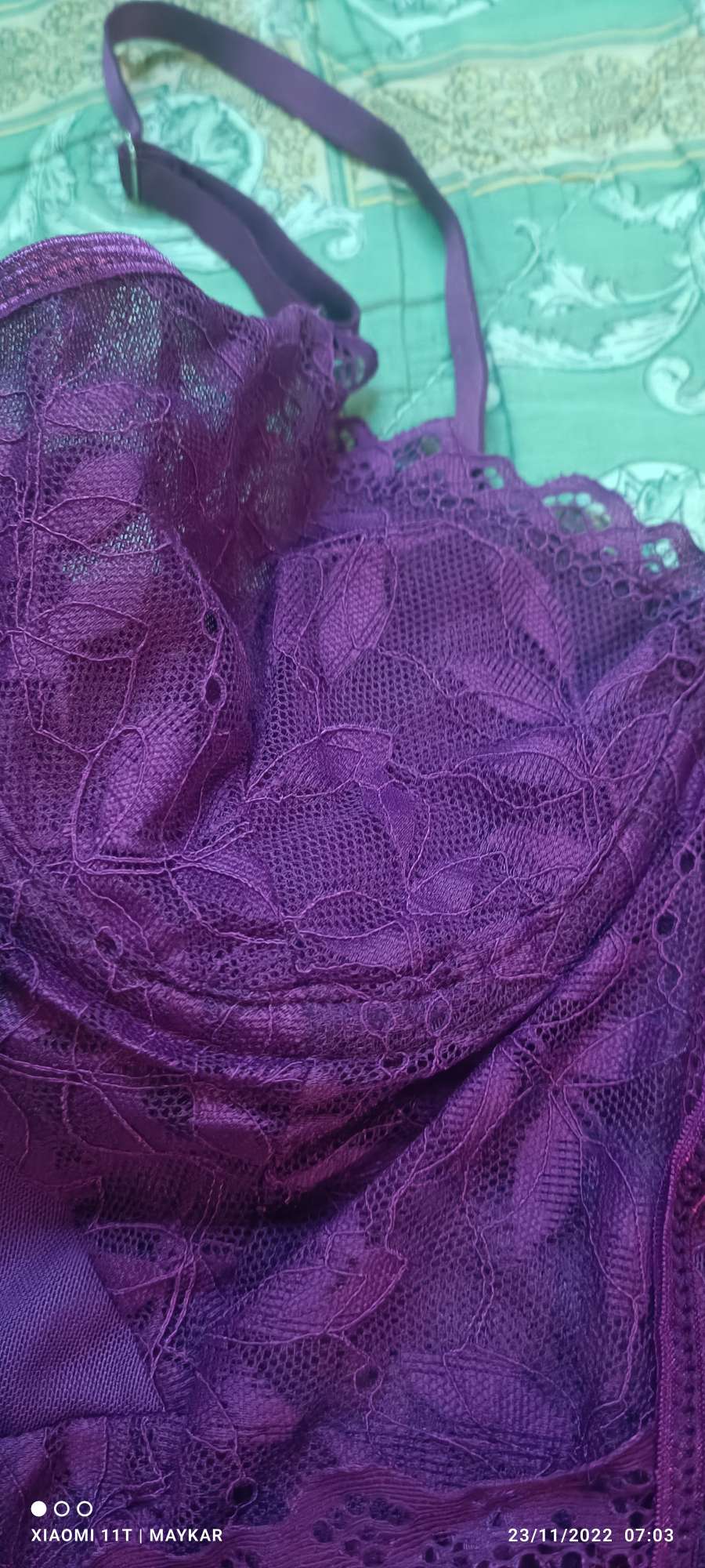 Sheer Mesh Lace Garter Bustier Set