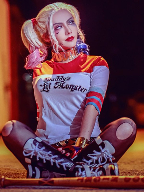 Camiseta Harley Quinn Suicide Squad Metallic Cosplay