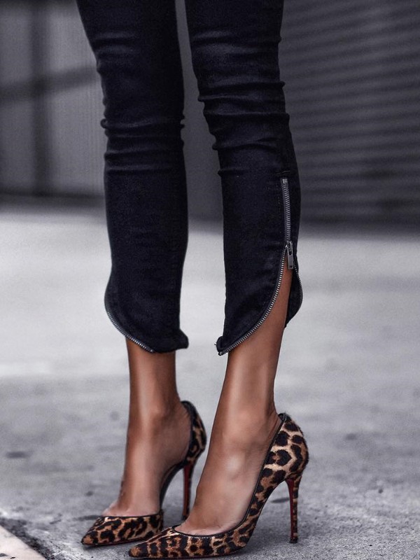 Stylish Pointed Toe Leopard Stiletto Heels