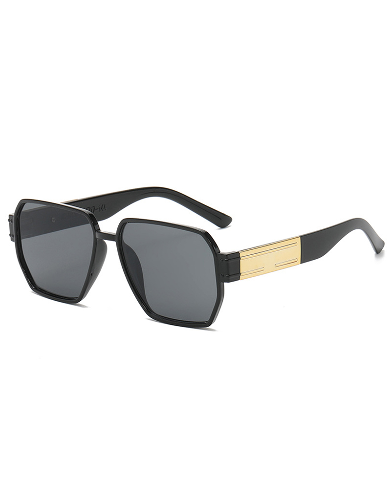 1Pair Big Asymmetrical Frame Simple Sunglasses