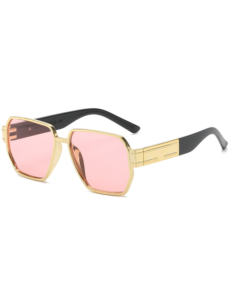 1Pair Big Asymmetrical Frame Simple Sunglasses