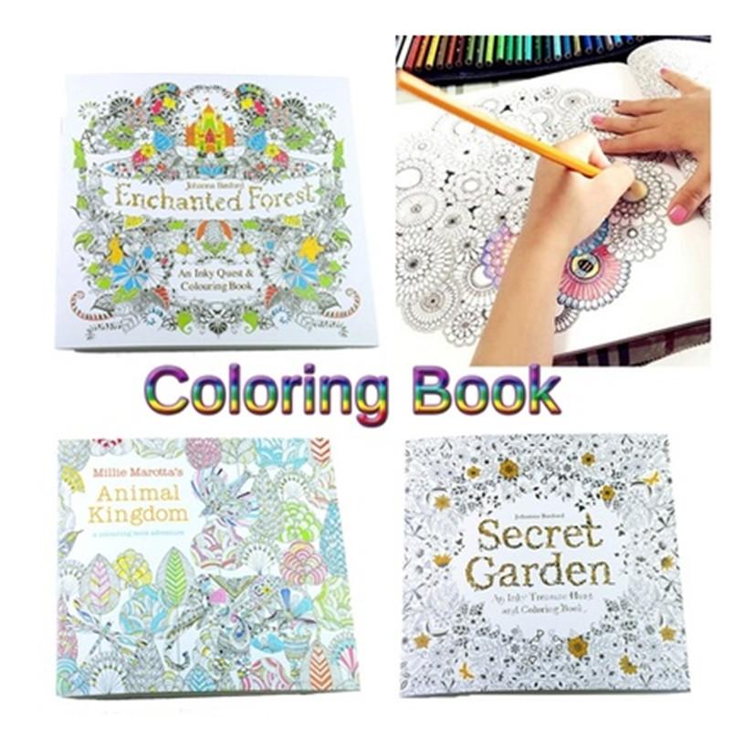 Newest Children Adult Secret Garden An Inky Treasure Hunt Coloring ...