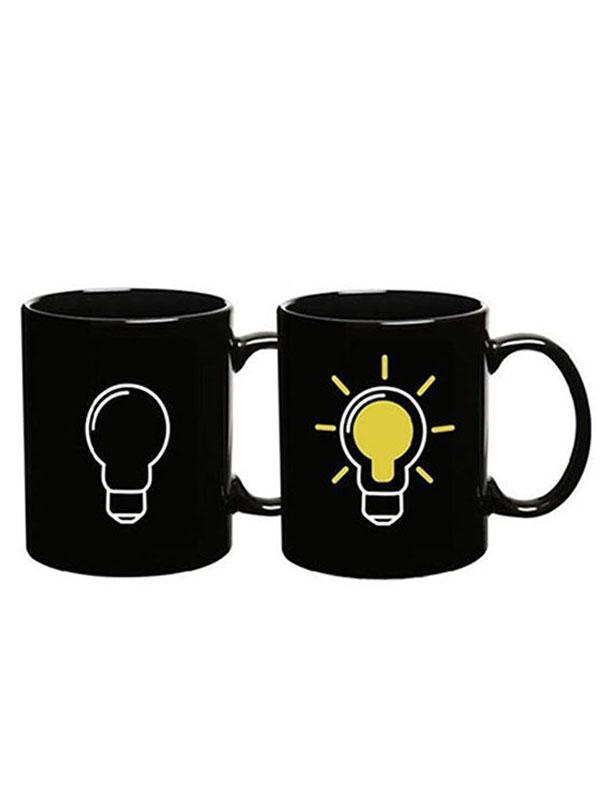 Brand New Light Bulb Pattern Magic Heat Sensitive Reactive Color Change ...